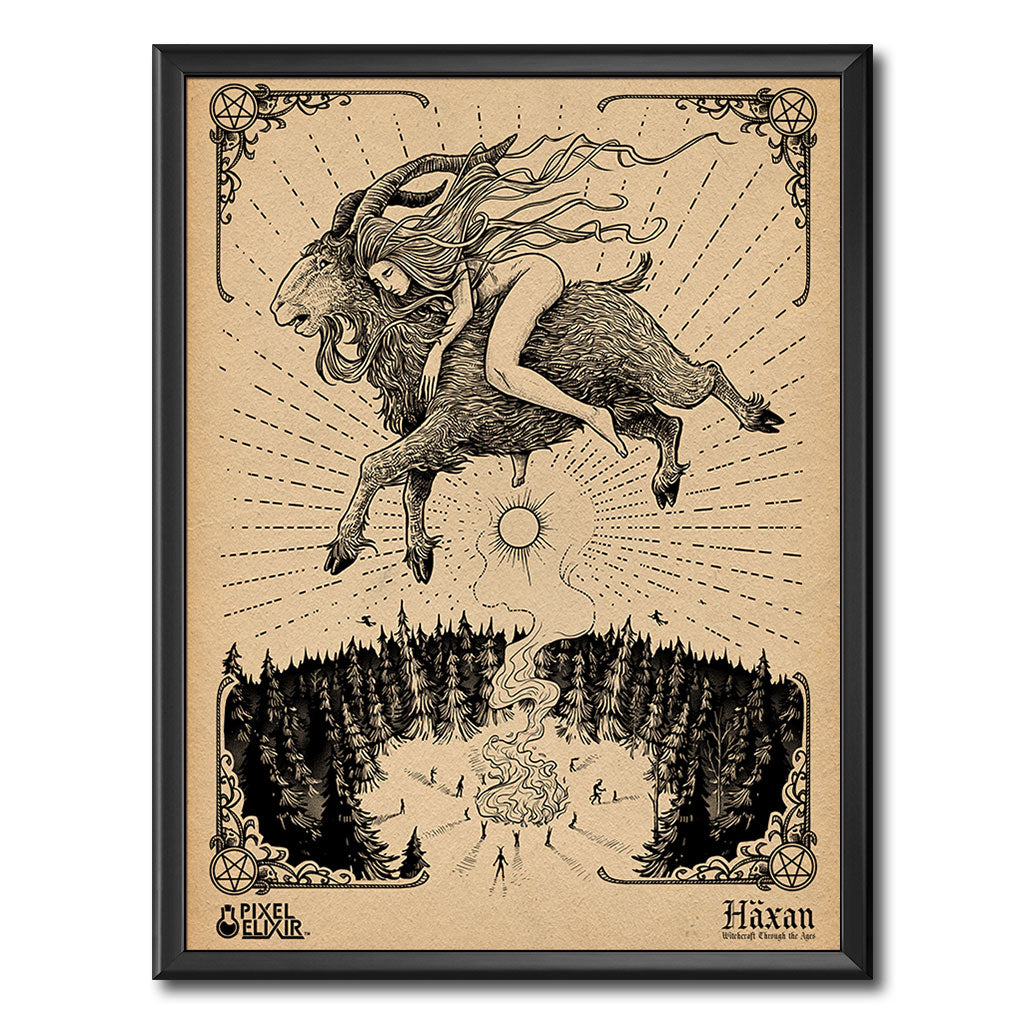 Häxan "Flying" Art Print - Pixel Elixir