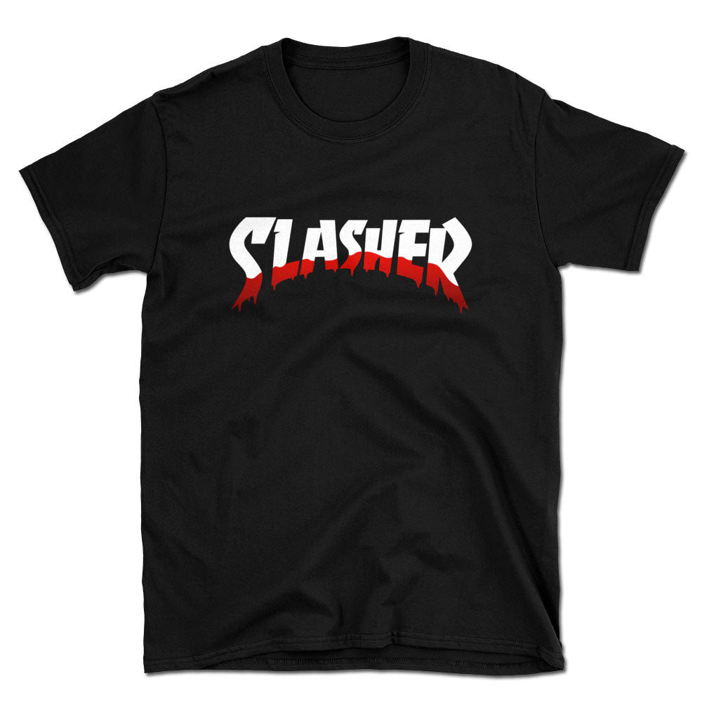 Slasher Horror Thrasher T-Shirt - Pixel Elixir
